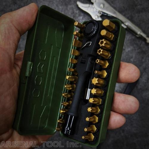 Military Green 29PC Multi Function Bit Set | Taiwantrade.com