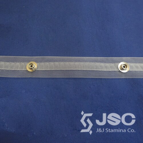 Nylon snap tape with button- Snap curtain track accessories | Taiwantrade