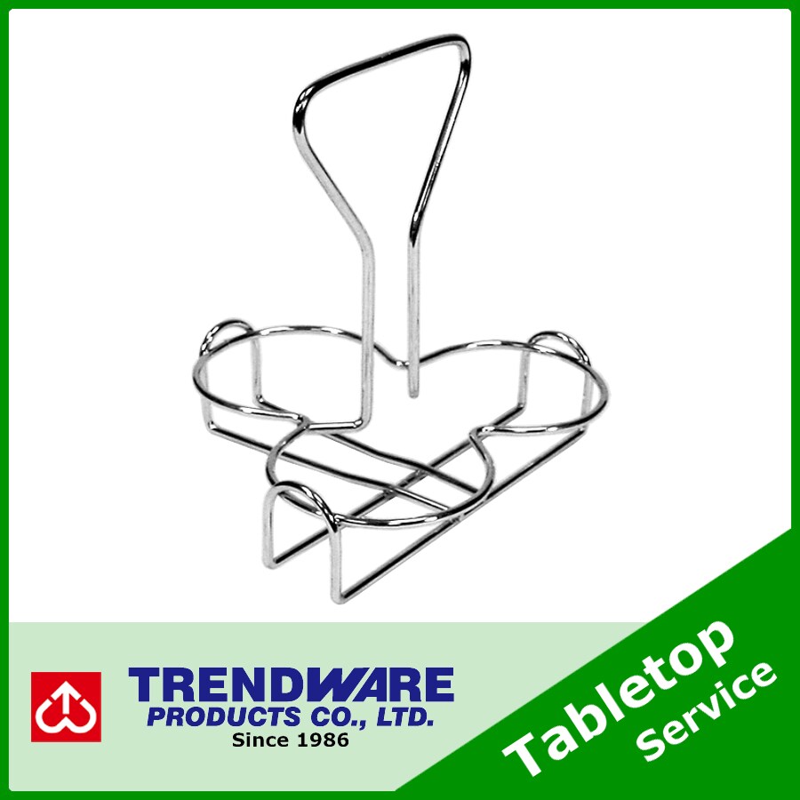 Chrome Plated Wire Metal Rack for (3) 6 oz Syrup Dispenser | Taiwantrade