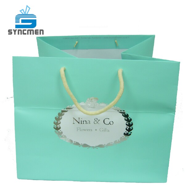 Beautiful Flower Art Paper Bag with Handle for Gift | Taiwantrade
