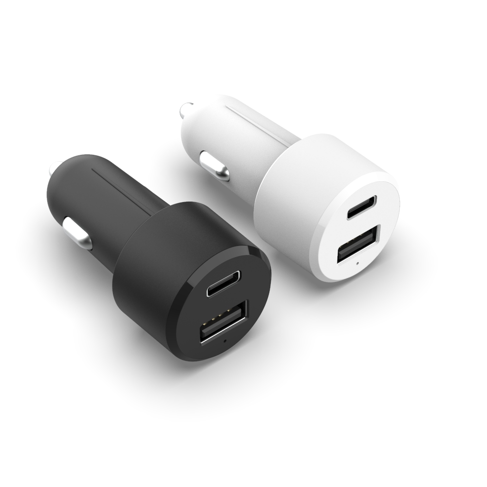 DC USB Car charger, 1 USB port + 1 Type-C port , for car use, charge ...