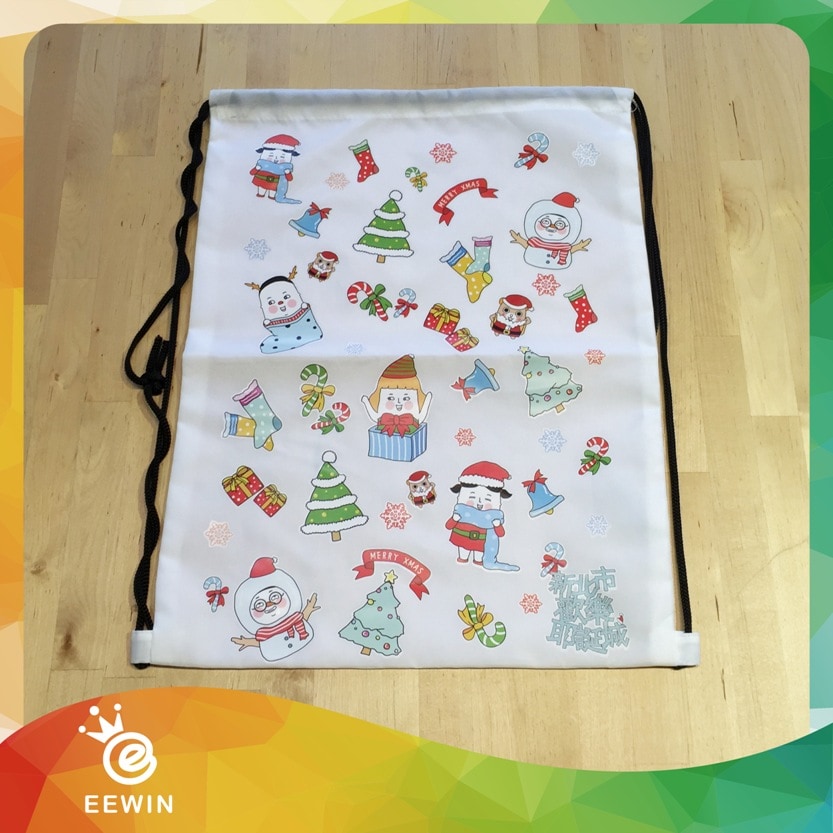 Drawstring Backpack white cute bag | Taiwantrade