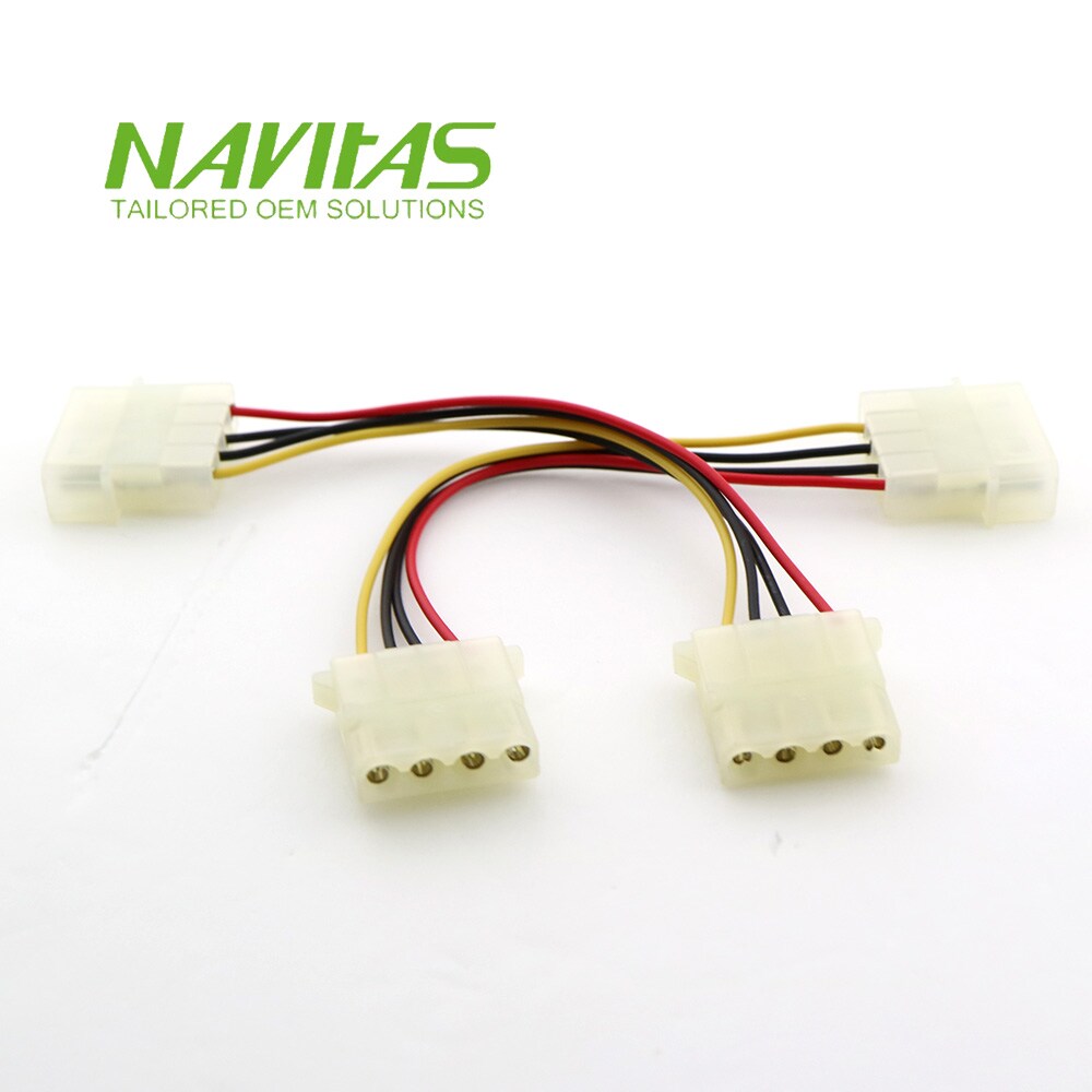 Molex or Tyco 4pin Powering Connector Custom Wire Harness Cable ...