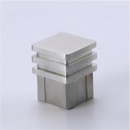 Stainless Steel Square Tube Flat Top End Cap - 3 Layers | Taiwantrade.com
