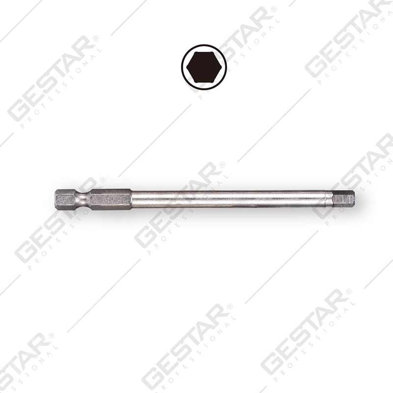 Round Shank Power Bit - 1/4" Hex x 100mm L - Abrasive Blasting ...