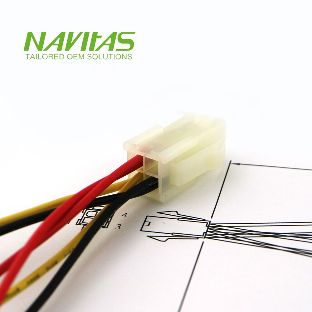 Molex Mini Fit Jr 39-01-2046 4pin 4.2mm Pitch Custom Wiring Harnesses Assembly | Taiwantrade.com