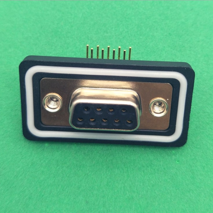 DB9 female 90 degree waterproof connector | Taiwantrade