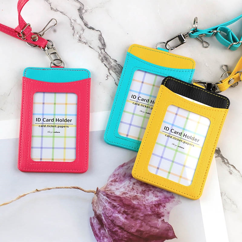 Adjustable Double Layer ID Card Holder Set (Vertical Type)-Color ...