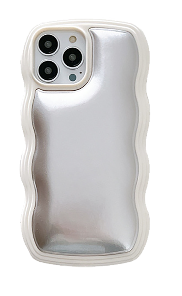 Silver Metallic Wavy Phone Cases Phone Cases Supplier | Taiwantrade