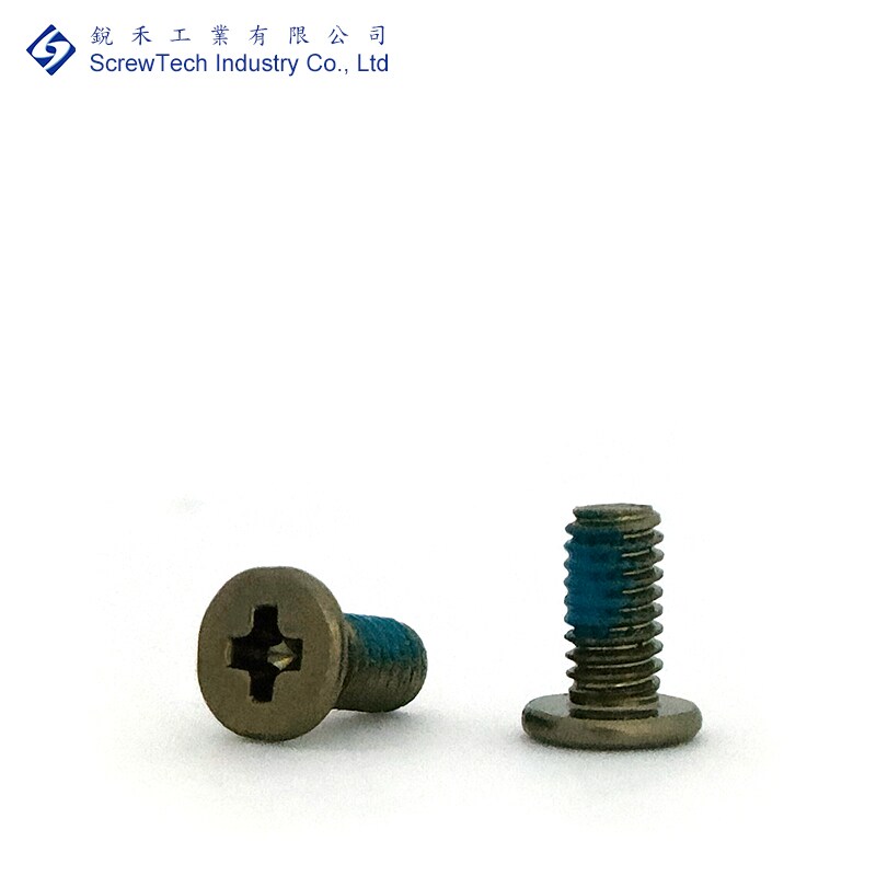 【ScrewTech】M2.5x5, I Head, Phillips, Machine Screw, Black Nickel Plated ...