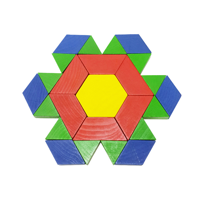 Colorful Pattern Wood Block Set | Taiwantrade