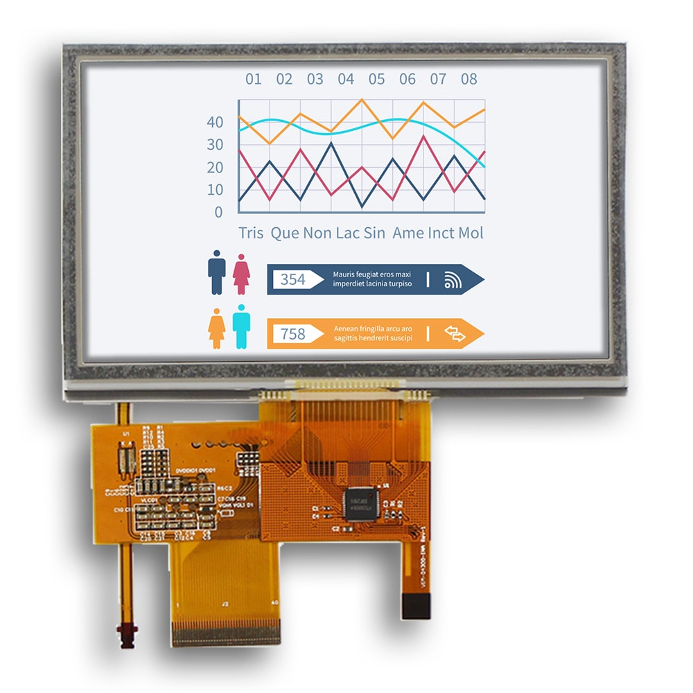 4.3 inch TFT LCD, 480x272 Screen, Capacitive Touch TFT | Taiwantrade.com