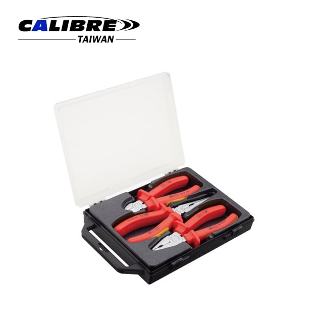 CALIBRE 1000V VDE Insulated Electrician Tools 3pc Professional Wire Stripping/Cutting Pliers ...