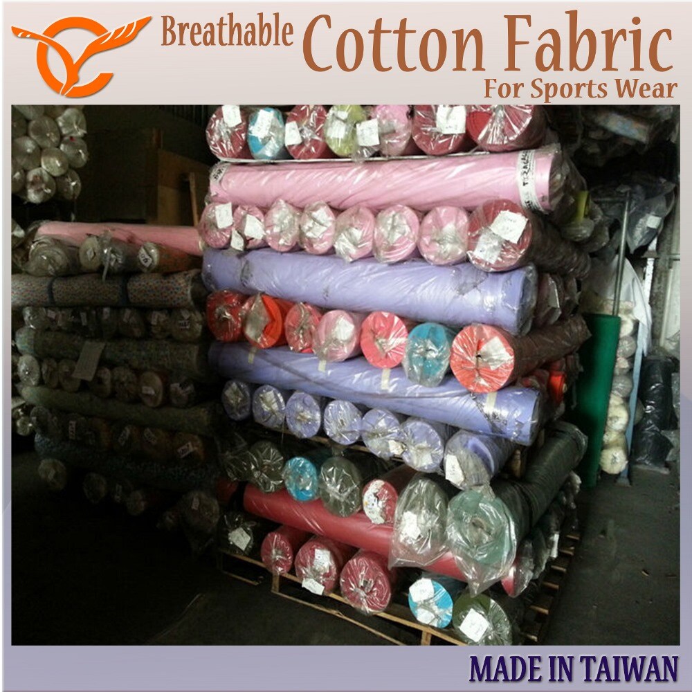 Breathable 100% Cotton Fabric For Sports Wear Stock | Taiwantrade.com