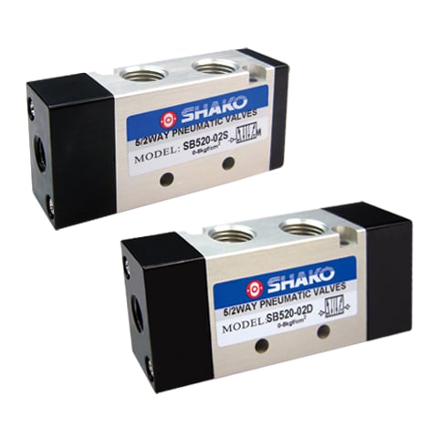 5/2, 5/3 WAY PNEUMATIC VALVE 22mm width | Taiwantrade.com