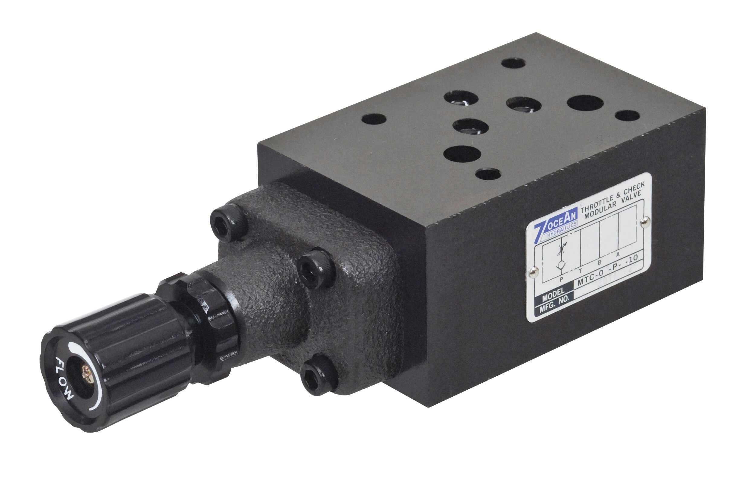 NG10 Throttle Check Sandwich Valve 320 Bar 100 LPM Port P | Taiwantrade.com