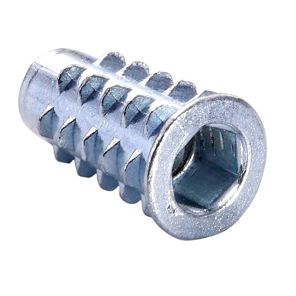Zinc Alloy Hex Type D Wood Insert Nut Screw | HSI YI ENTERPRISE CO., LTD.