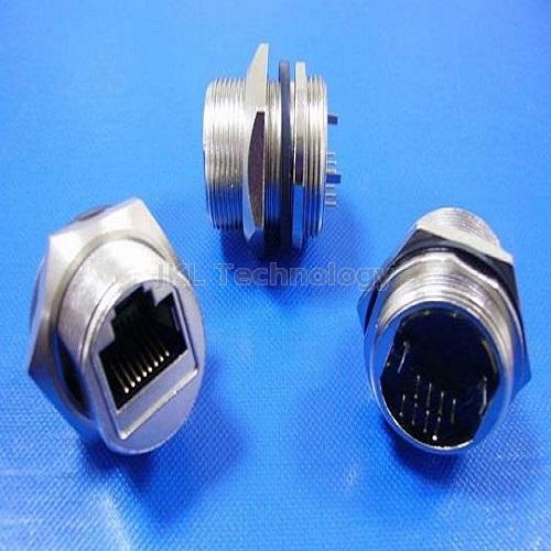 Rj45 8Pin Female Front Panel Mount Connector, IP67 | Taiwantrade