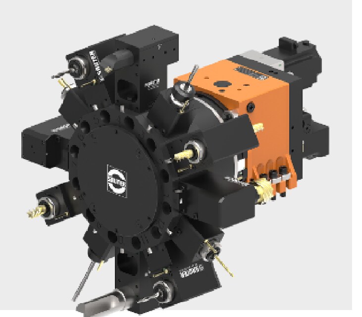 Radial Servo turret with tool drive | Taiwantrade