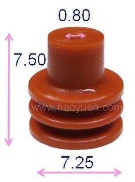 15324983 12034365 12015899 (HY1471) Wire Seals For Connector, Brick Red ...