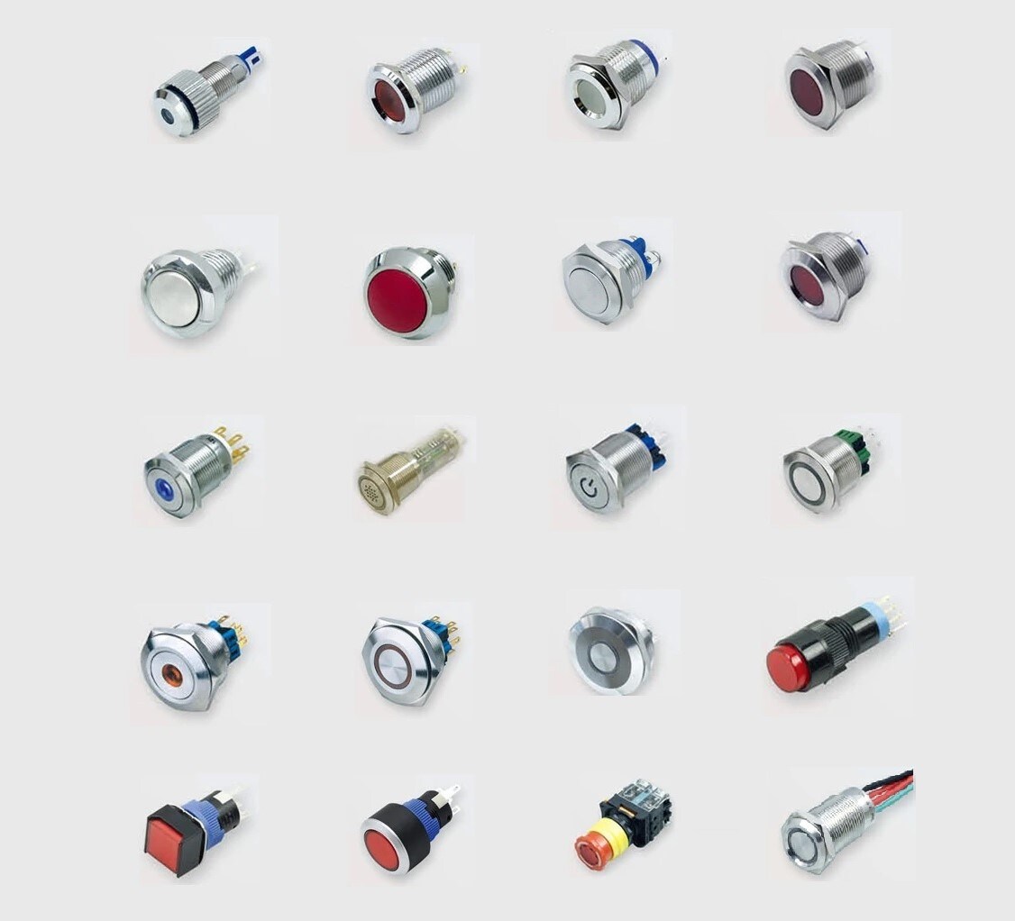 Switch Product - Metal/Plastic Push Button Switch & Metal Indicator ...