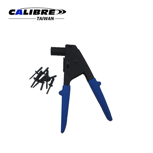 CALIBRE Heavy Duty Plastic Angle Rivet Gun 40-Piece Sample Poly Rivets ...