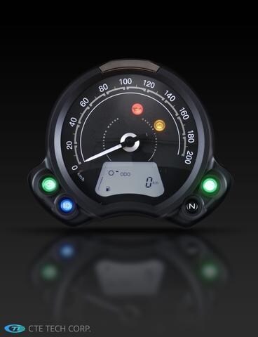 Motorcycle Digital dashboard, Speedometers, Tachometers, & Gauges | CTE ...