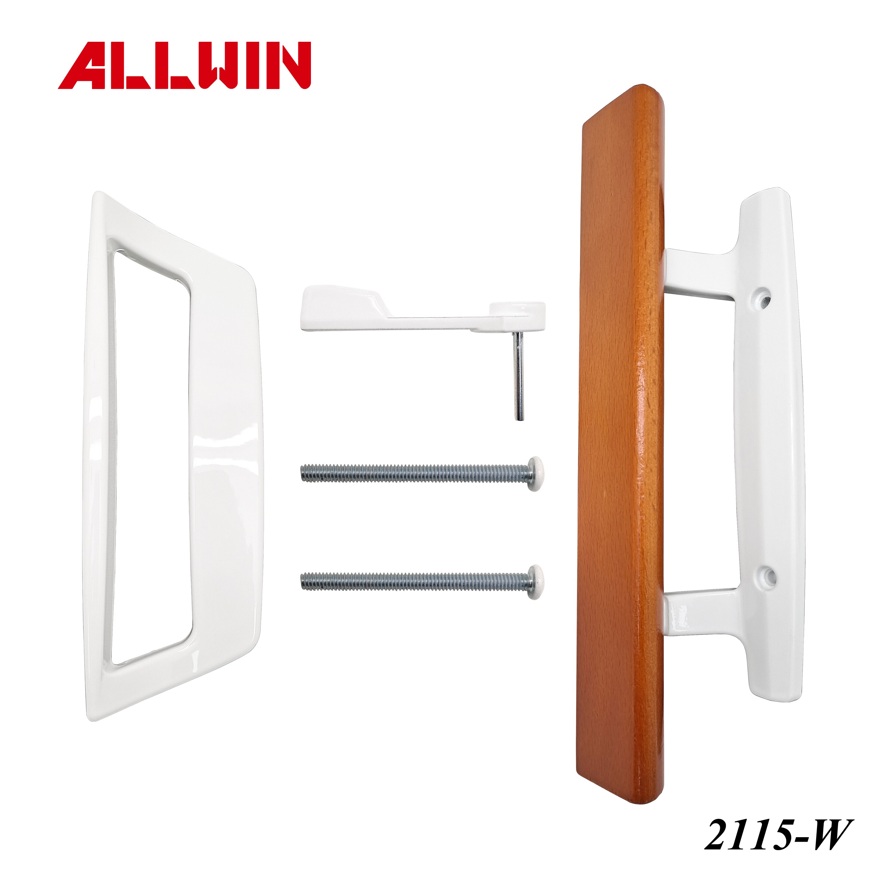 Zinc D-shape Handle Door Latch White Finish Patio Door Handle | Taiwantrade