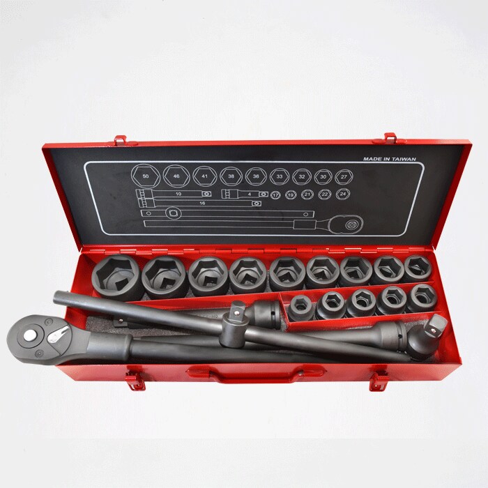19pcs 3/4" Dr. Impact Socket Set | Taiwantrade