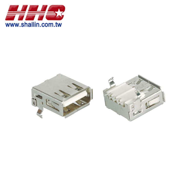 USB A type socket, SMD type, RoHS Directive-compliant | Taiwantrade