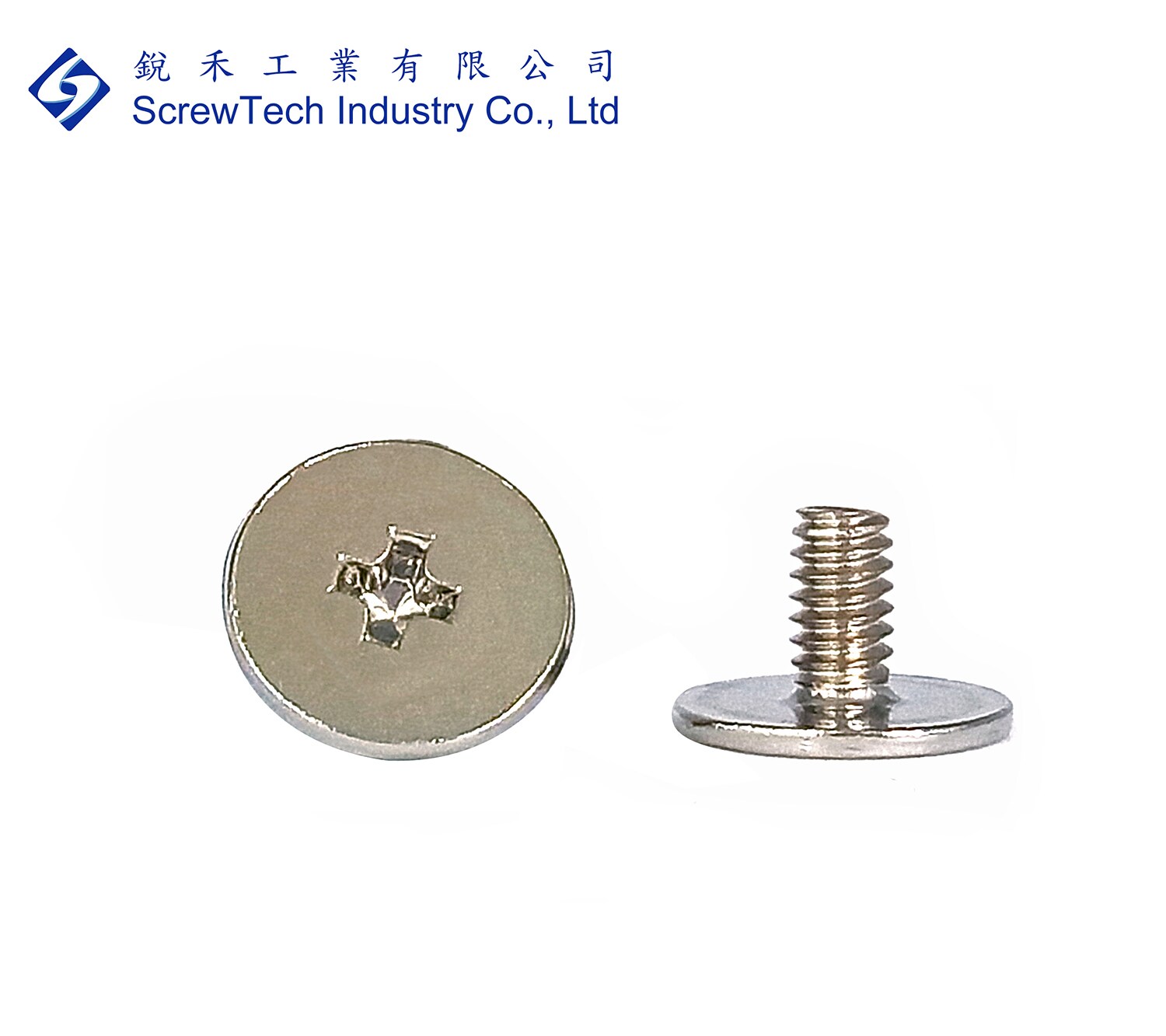【ScrewTech-IAM0200381A】I Head, Phillips, M2x3.8, Machine Screw, Nickel ...