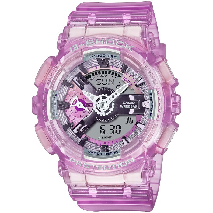 5Cgo CASIO G-SHOCK series， translucent lightweight women's watch GMA ...