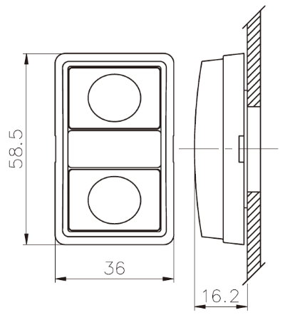TEND 天得TN3系列30mm二點式按鈕TN3BT-可鑫科技股份有限公司