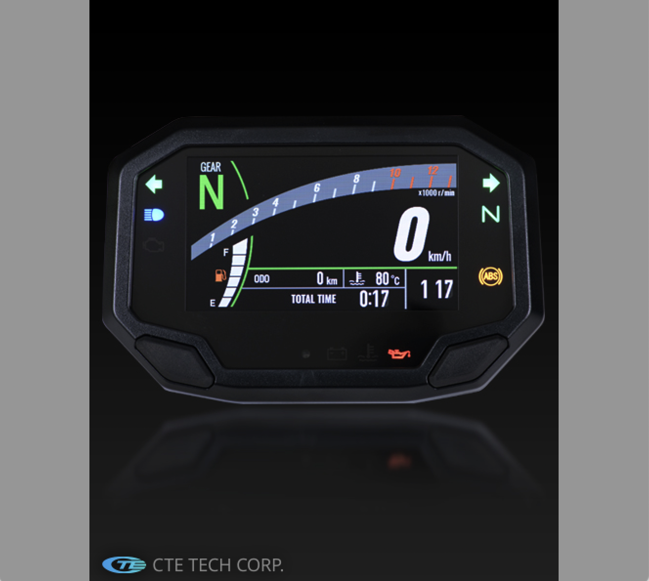 Custom Motorcycle Digital dashboard, Speedometers, Tachometer, Gauges ...