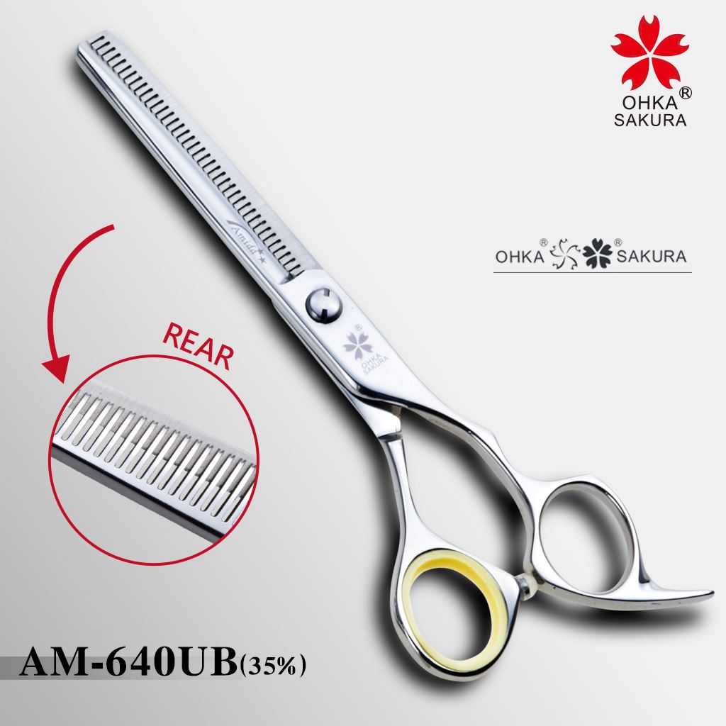 SAKURA Scissors: AM640UB- Professional hair thinning shears for ...