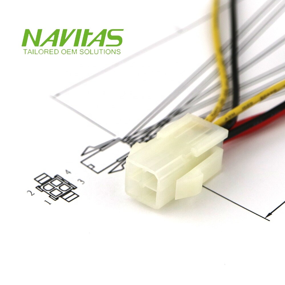 Molex 39-01-2046 Mini Fit Jr 4pos 4.2mm UL1007 20awg Cable Wiring ...