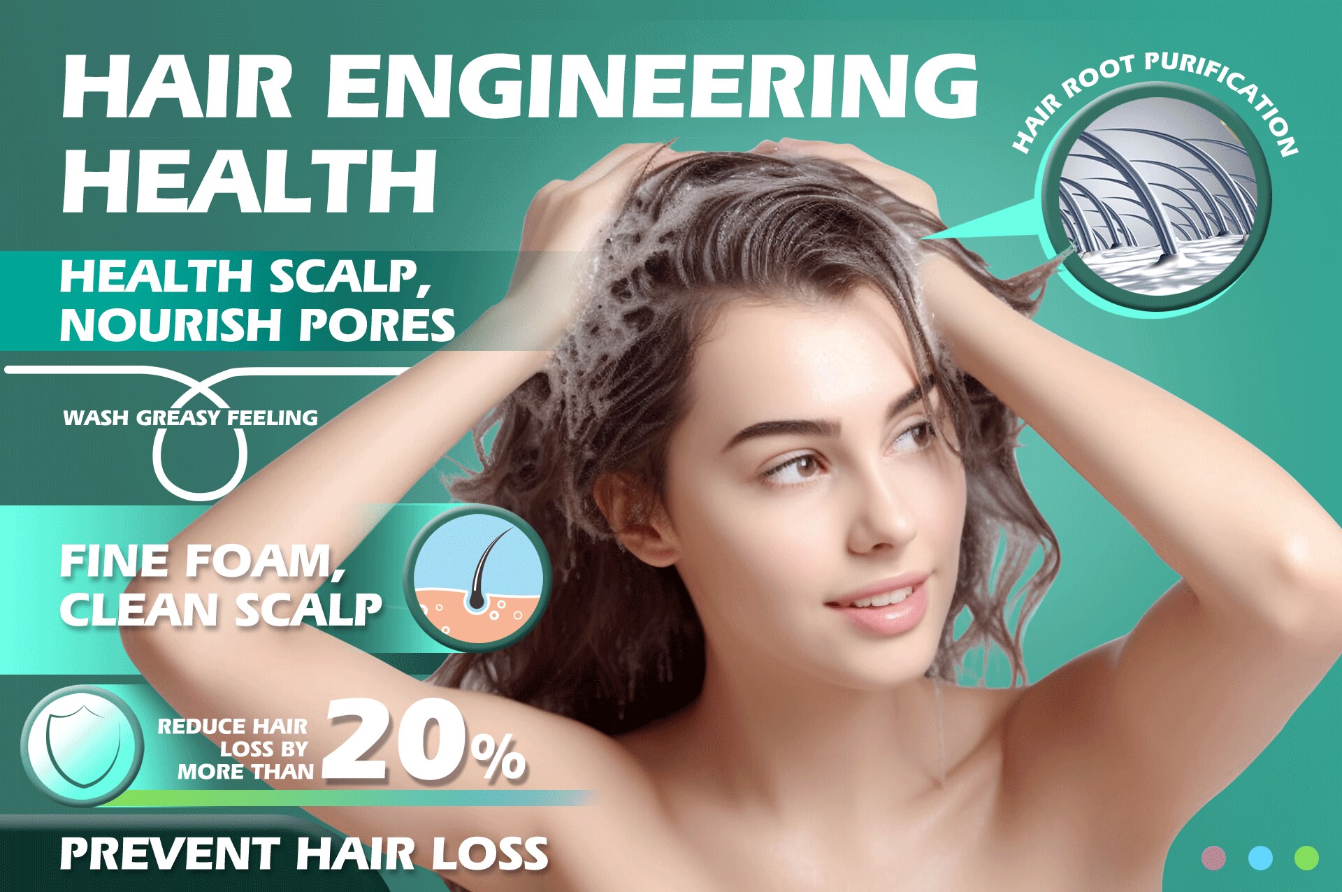 Shampoo soap with natural essential oil ingredients to prevent hair ...