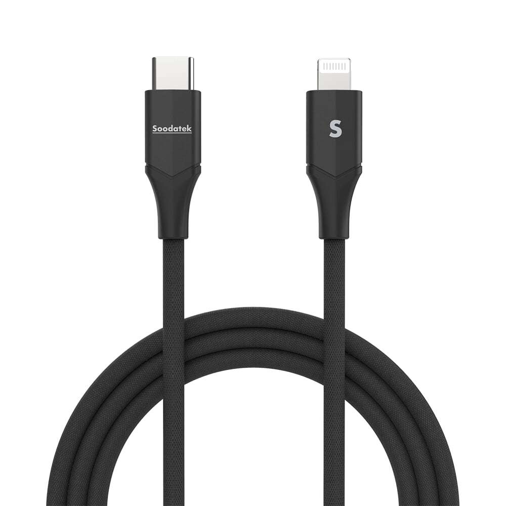 V-shaped braided charging cable (Type-C to Lightning) | Taiwantrade