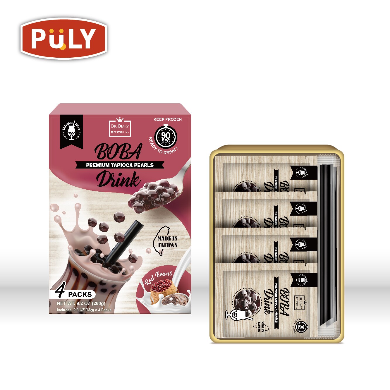 Bubble Tea Pearl Instant Boba Tea Bubble Pack black Tapioca Pearls ...