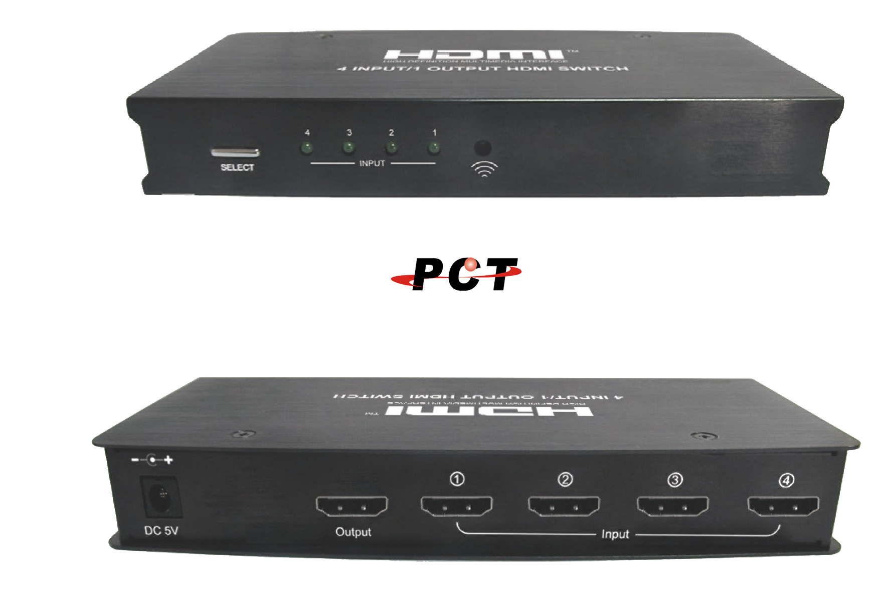 4 Port HDMI Switch HDMI 2.0 Port Switcher 4 Input to 1 Output 4K2K 60Hz ...