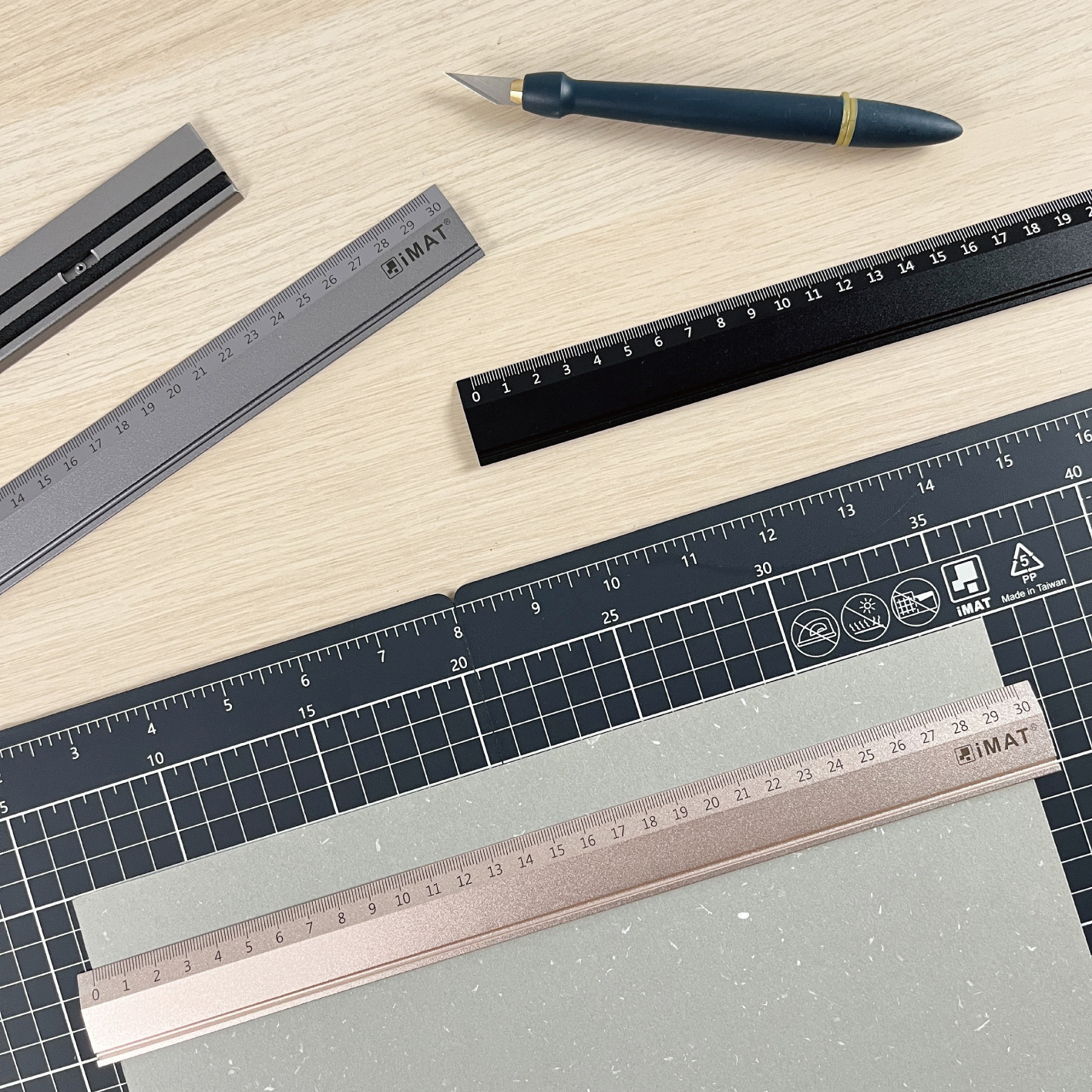 High quality. Nonslip aluminum ruler | Taiwantrade