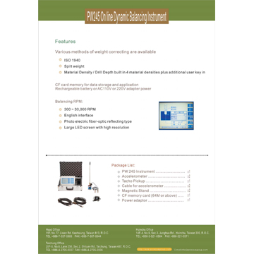 Dynamic balancing instrument | Taiwantrade