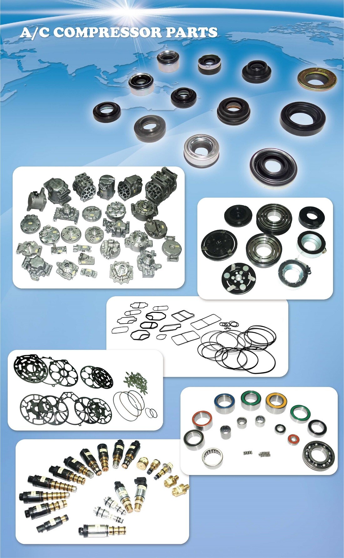 Aftermarket air conditioning compressor parts for car | Taiwantrade