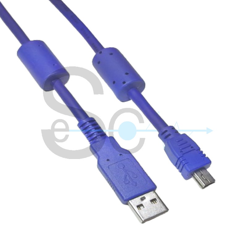 USB Cable Assembly Mini USB B 5 Pin Male to USB A Male Type Violet High ...