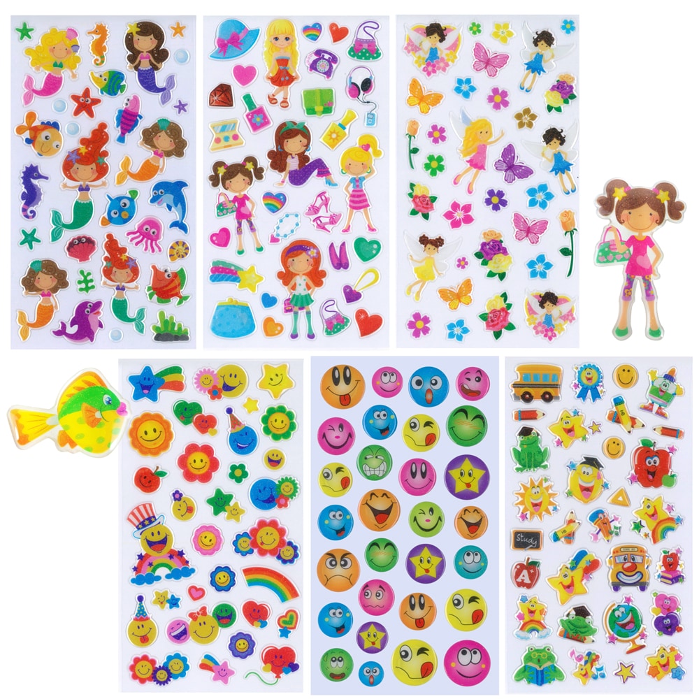 Glitter crystal stickers for kids | Taiwantrade