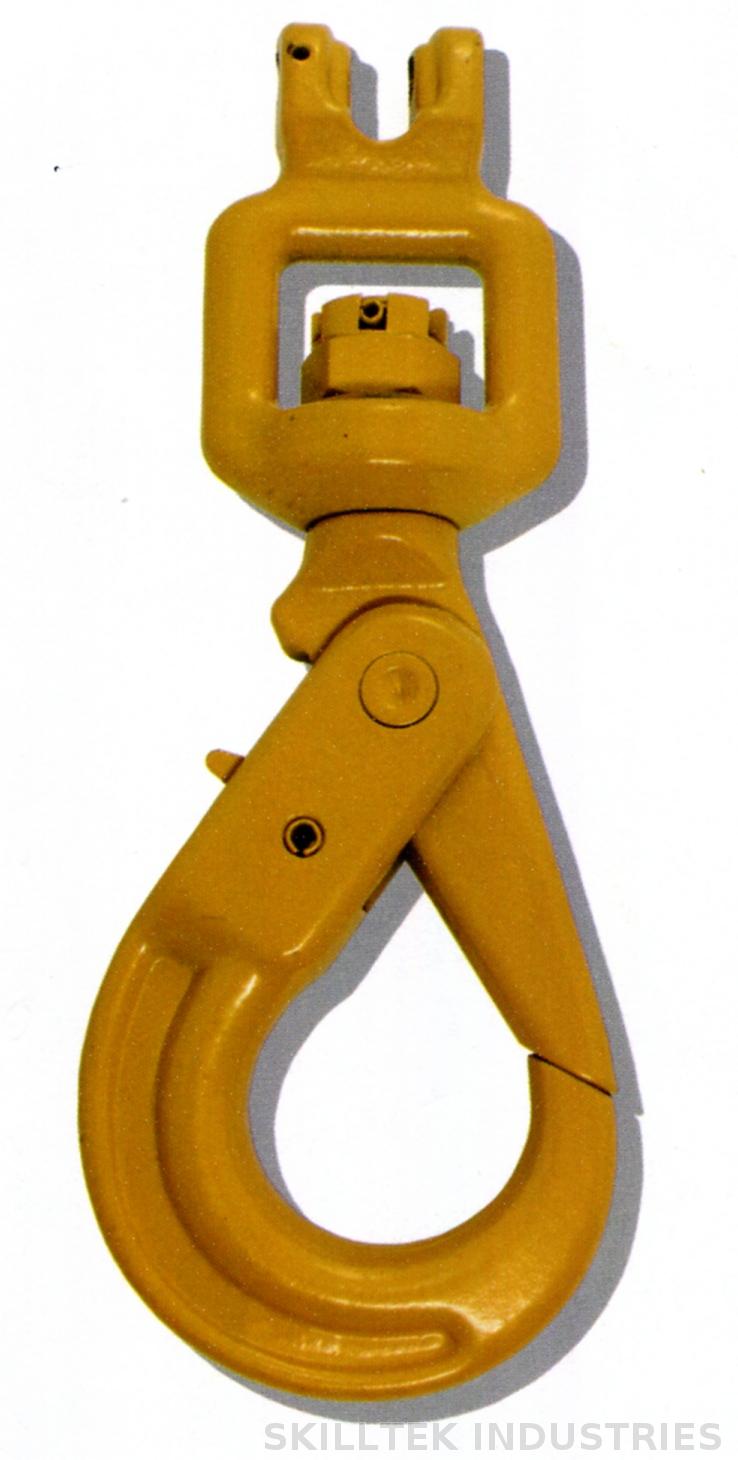 Grade 80 Clevis Swivel Self Locking Safety Hook, Marine Hardware ...