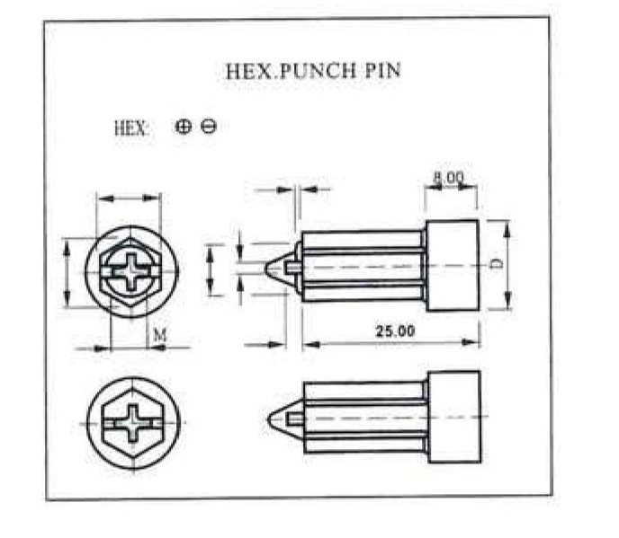 【Punch Pin】Recess shape screw-formed tools with coating | KONFU ...