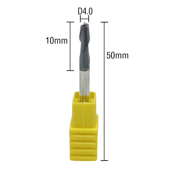 ECIO – EA2C Series - Solid Carbide Tungsten Square End Mill - 2 Flutes ...