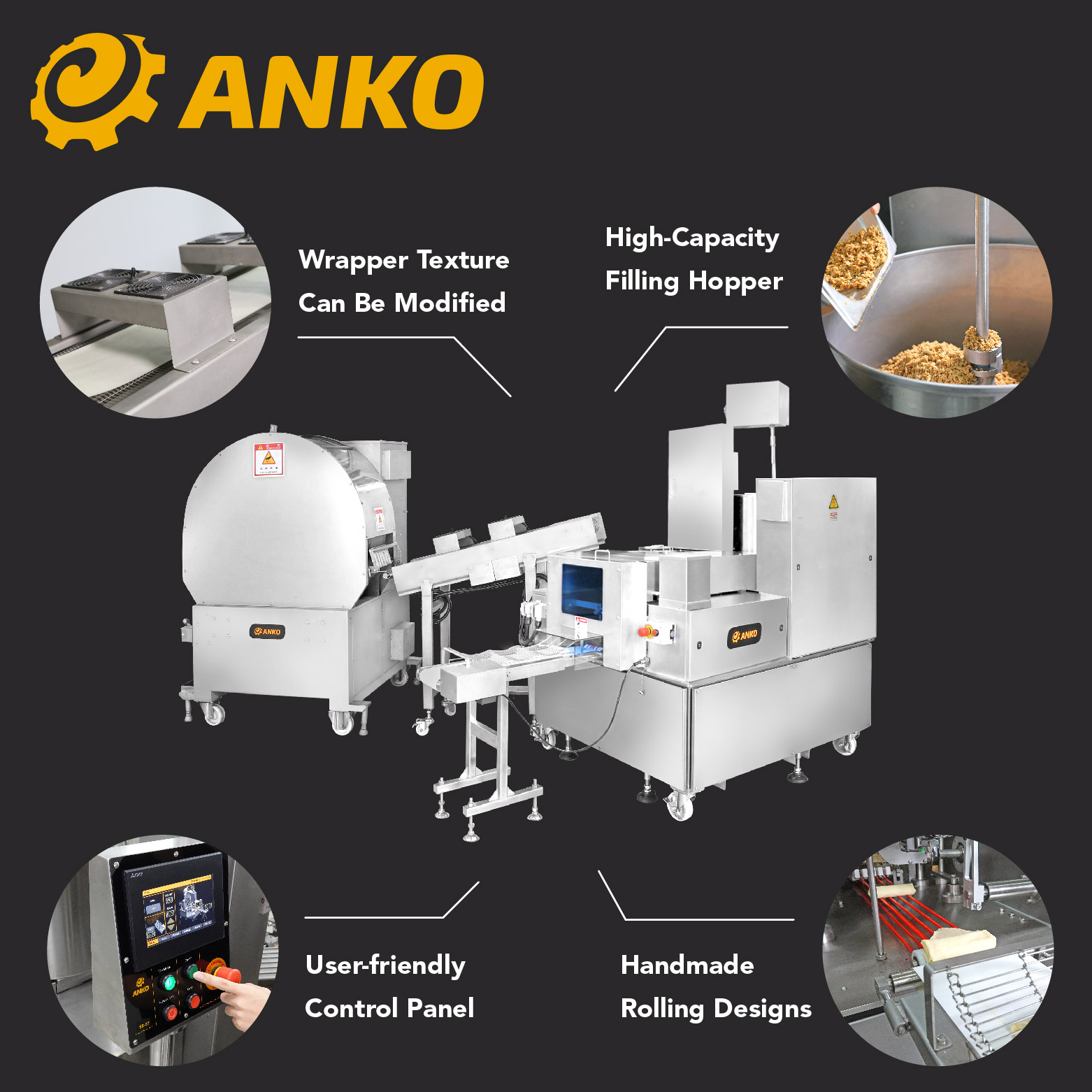 ANKO Automatic Spring Roll Production Line | ANKO FOOD MACHINE CO., LTD.