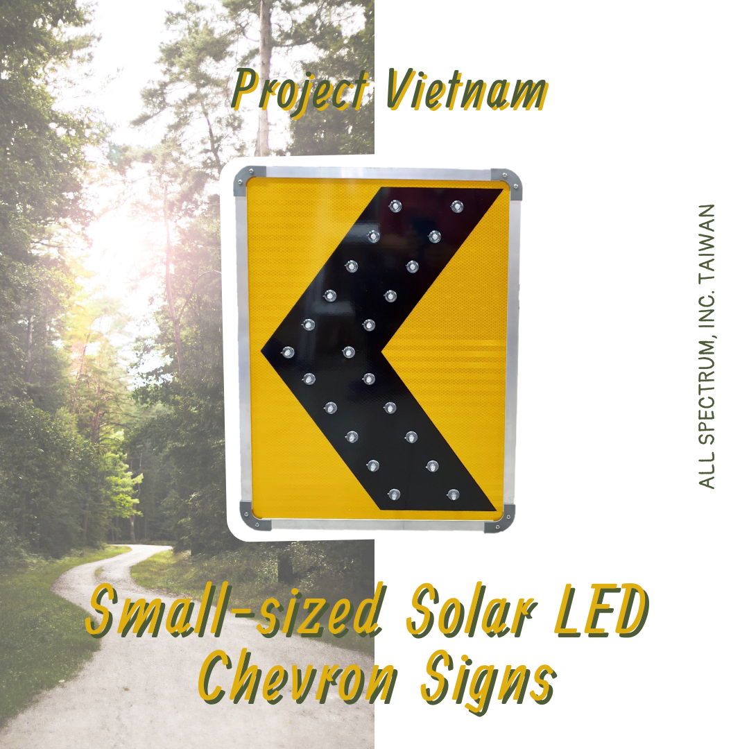 Small-sized Solar LED Chevron Signs for Vietnam | Taiwantrade.com